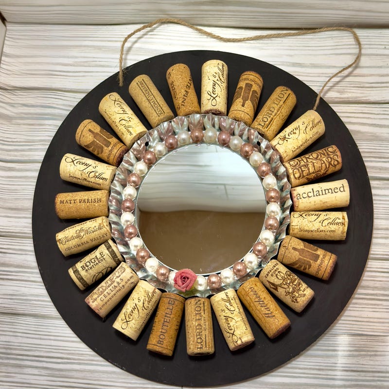 Cork Mirror - Etsy