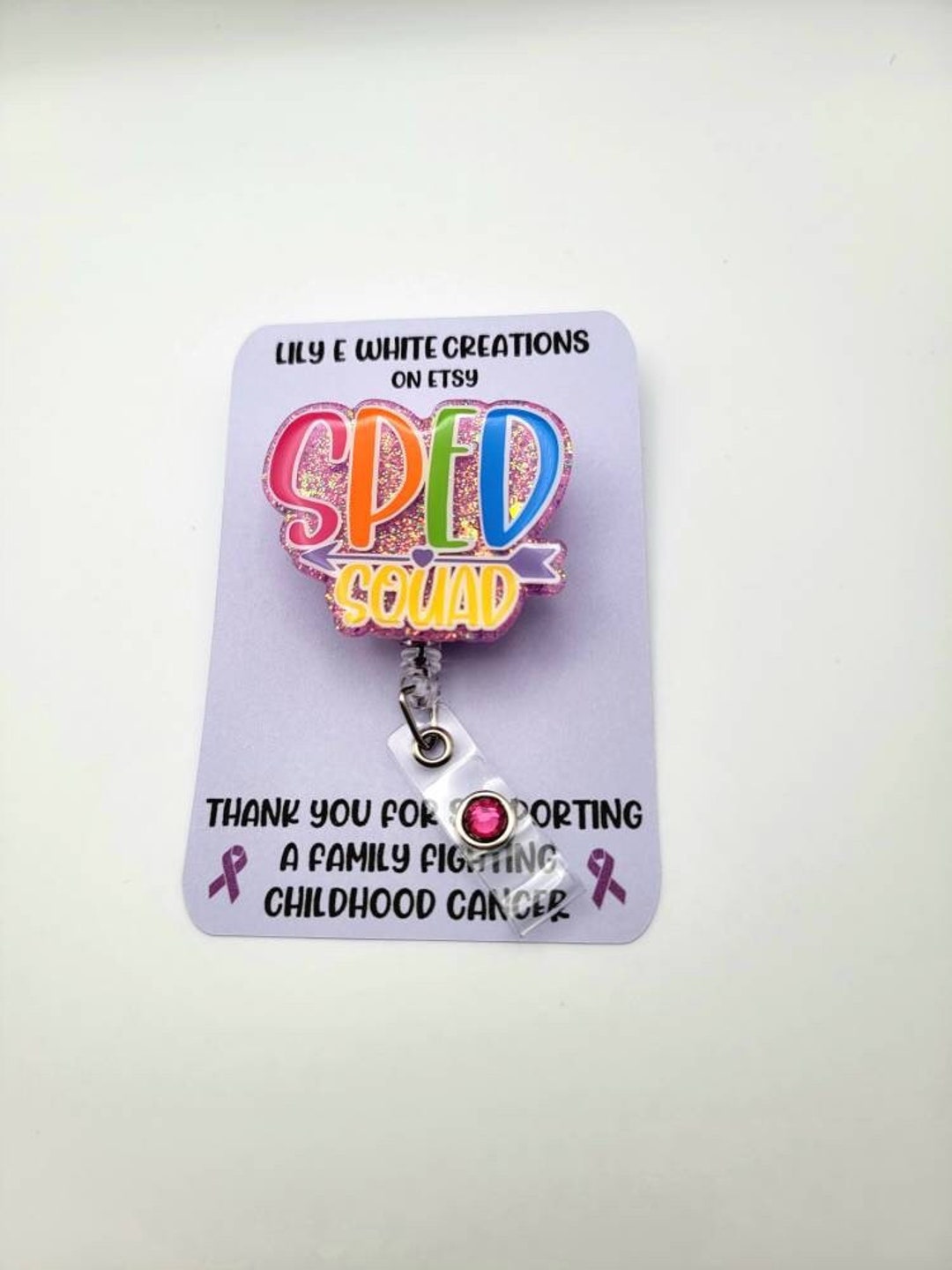 Special Education Sped Squad in Rainbow Colors Retractable Badge Reel ...