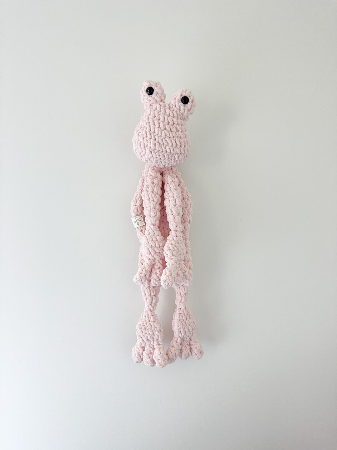 Franki the Frog | Frog Snuggler | Frog Lovey | Crochet Frog | Vintage ...