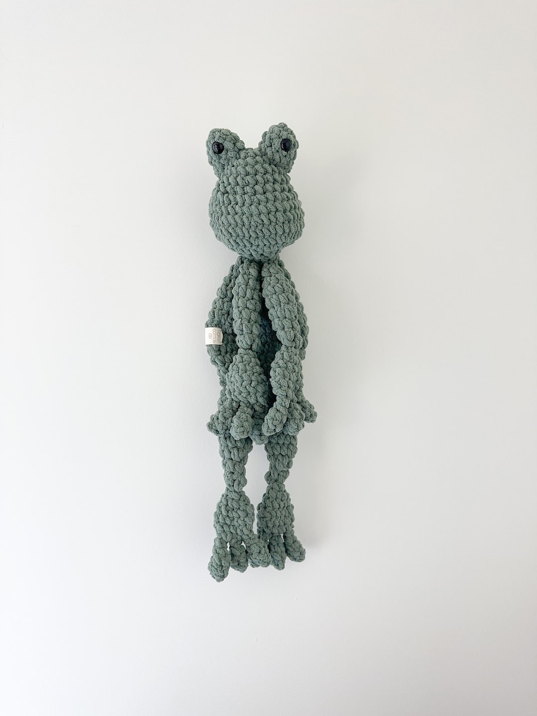 Franki the Frog Frog Snuggler Frog Lovey Crochet Frog Vintage Frog - Etsy