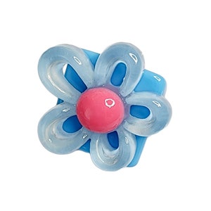 Colorful Chunky Ring Handmade Funky Crafty Ring Colorful Trendy Fashion ...