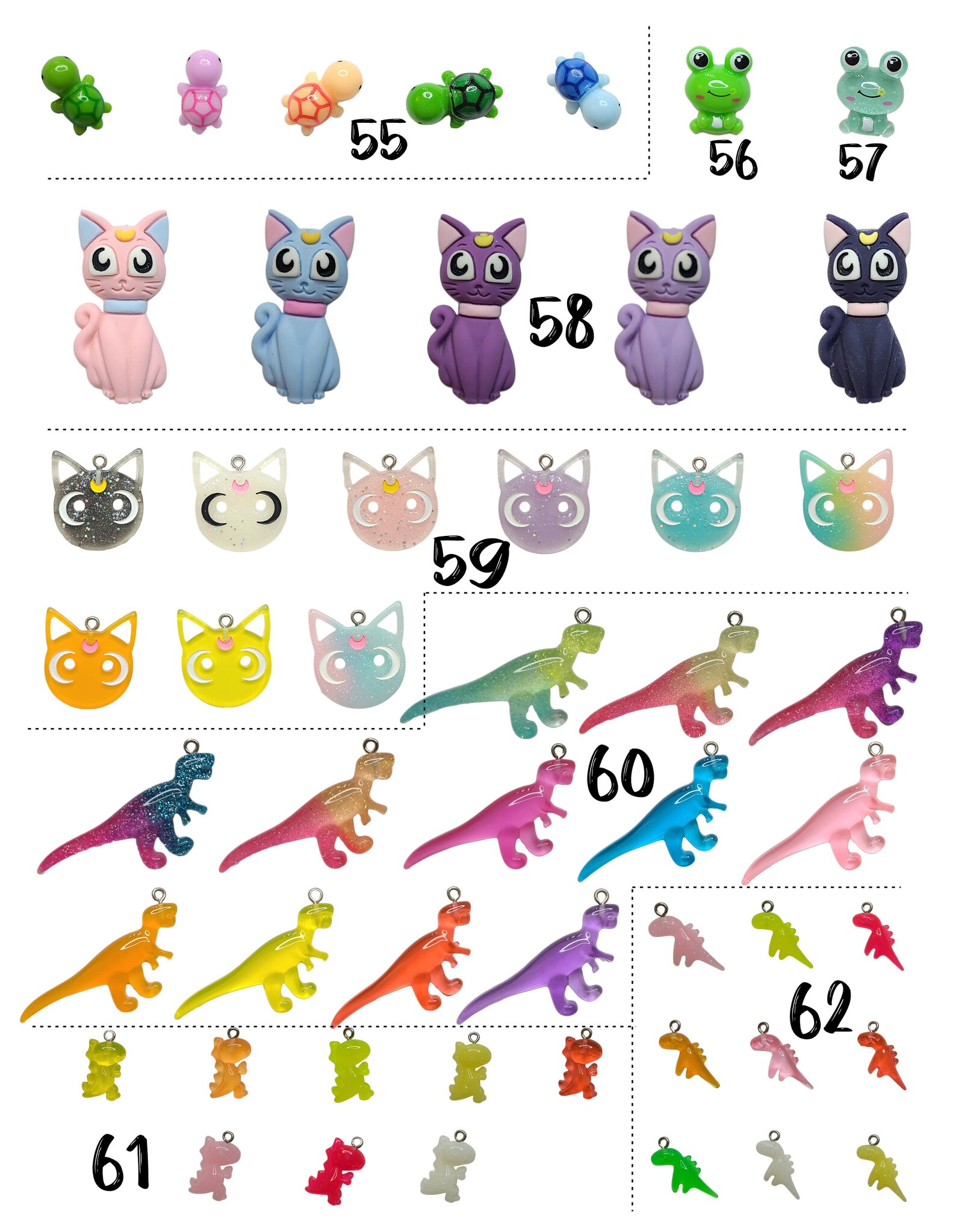 Funky Charm Bracelet Charm Bracelet/anklet Link Chain - Etsy