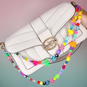 Custom Name Beaded Bag Chain Charm | Chunky Bag Chain | Y2k Bag Charm ...