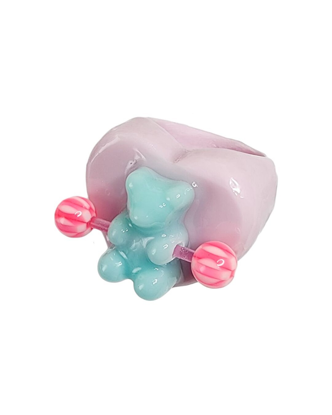 Colorful Chunky Ring | Handmade Funky Crafty Ring | Colorful Trendy ...