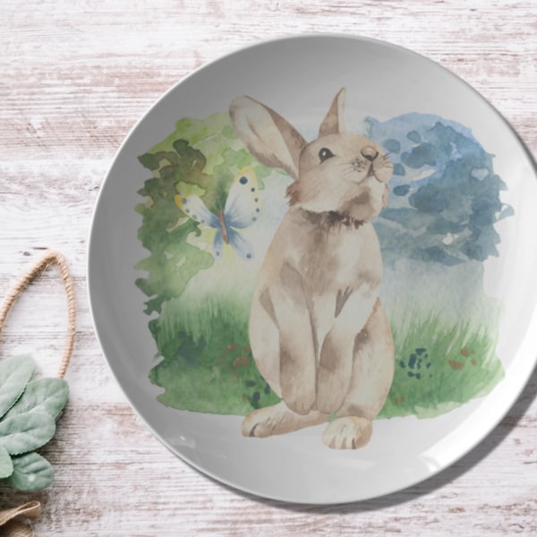 Rabbit Plate - Etsy