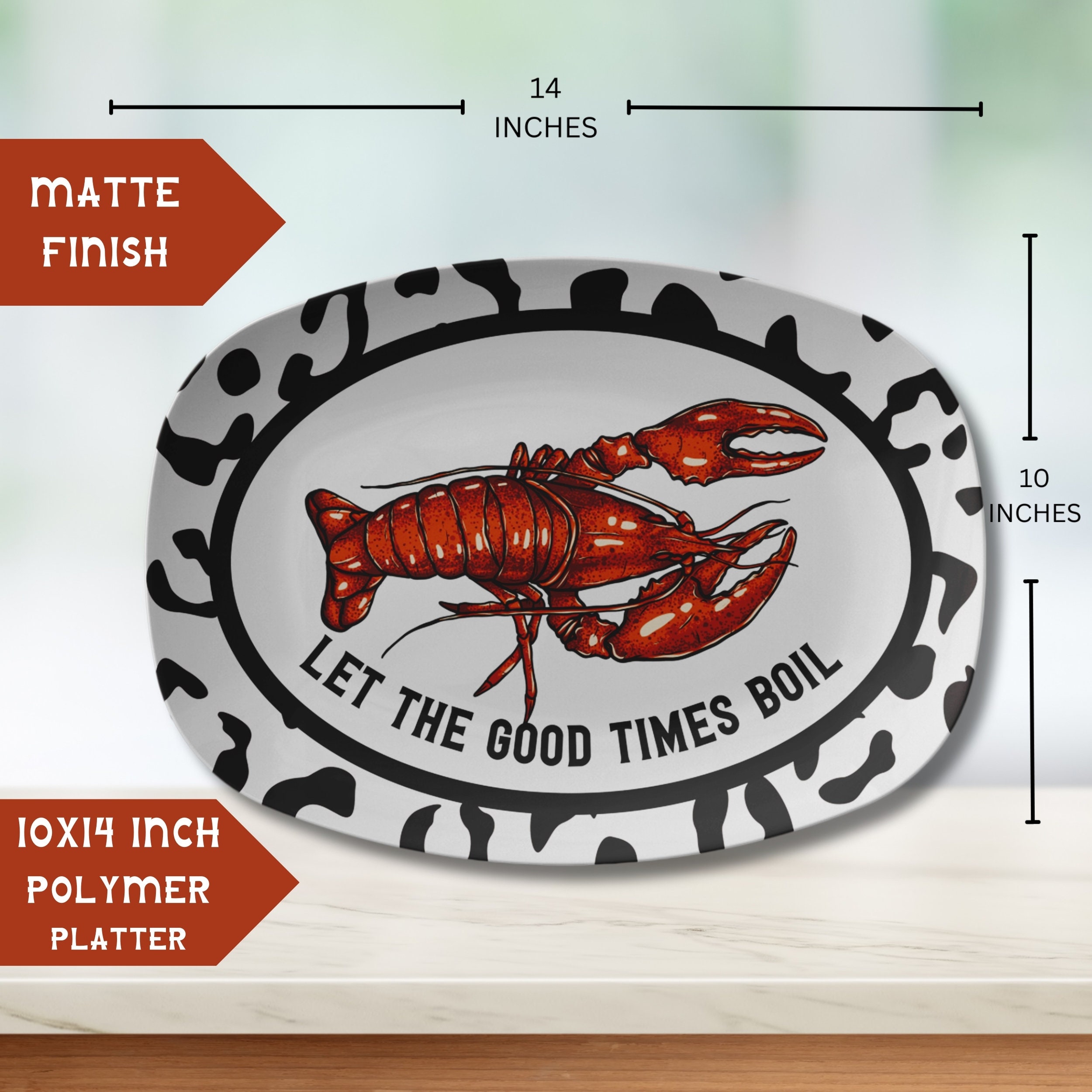Crawfish Platter Crawfish Dinnerware, Personalized Crawfish Party ...