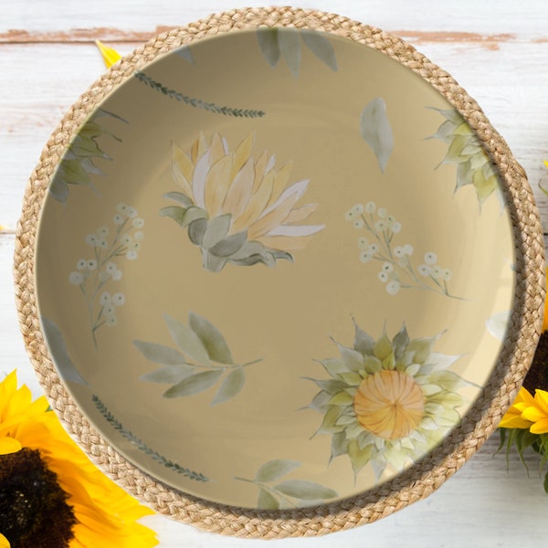 Sunflower Dinnerware - Etsy