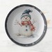Snowman Plate – Winter Holiday Table Decor, Christmas Tableware ...