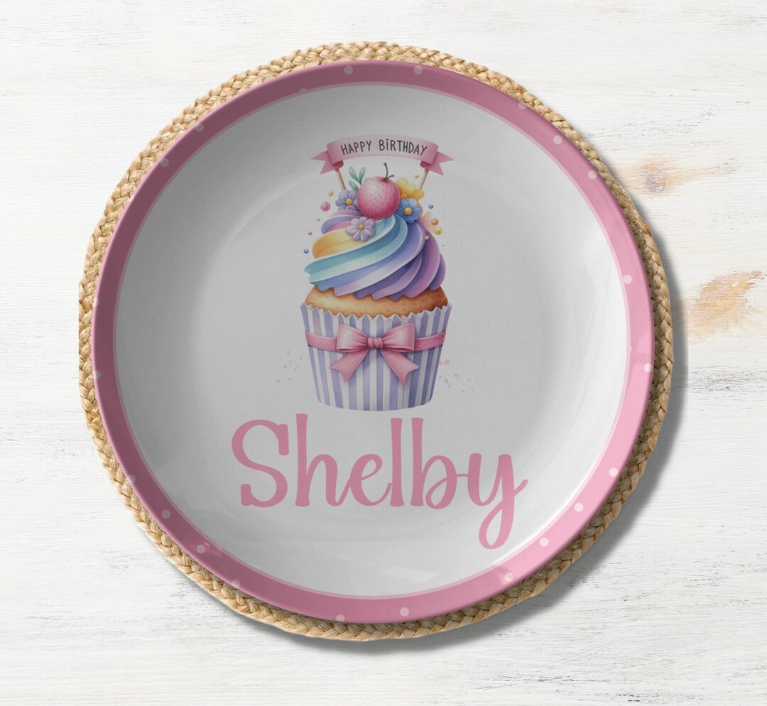 Custom Happy Birthday Plate - Personalized Birthday Dinnerware, Custom ...