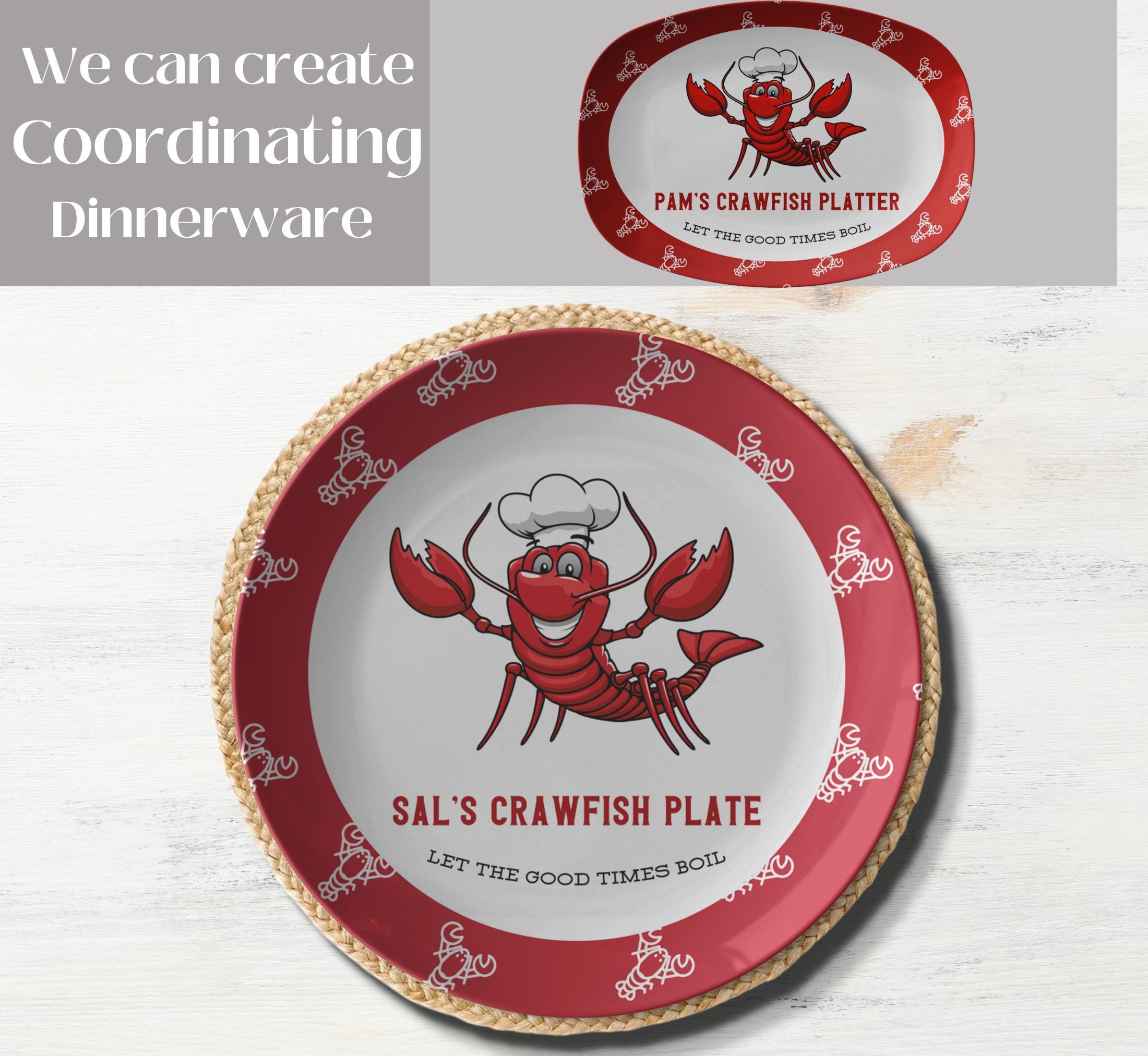 Custom Plate, Personalized Dinner Plate, Custom Name Plate, Custom Gift ...