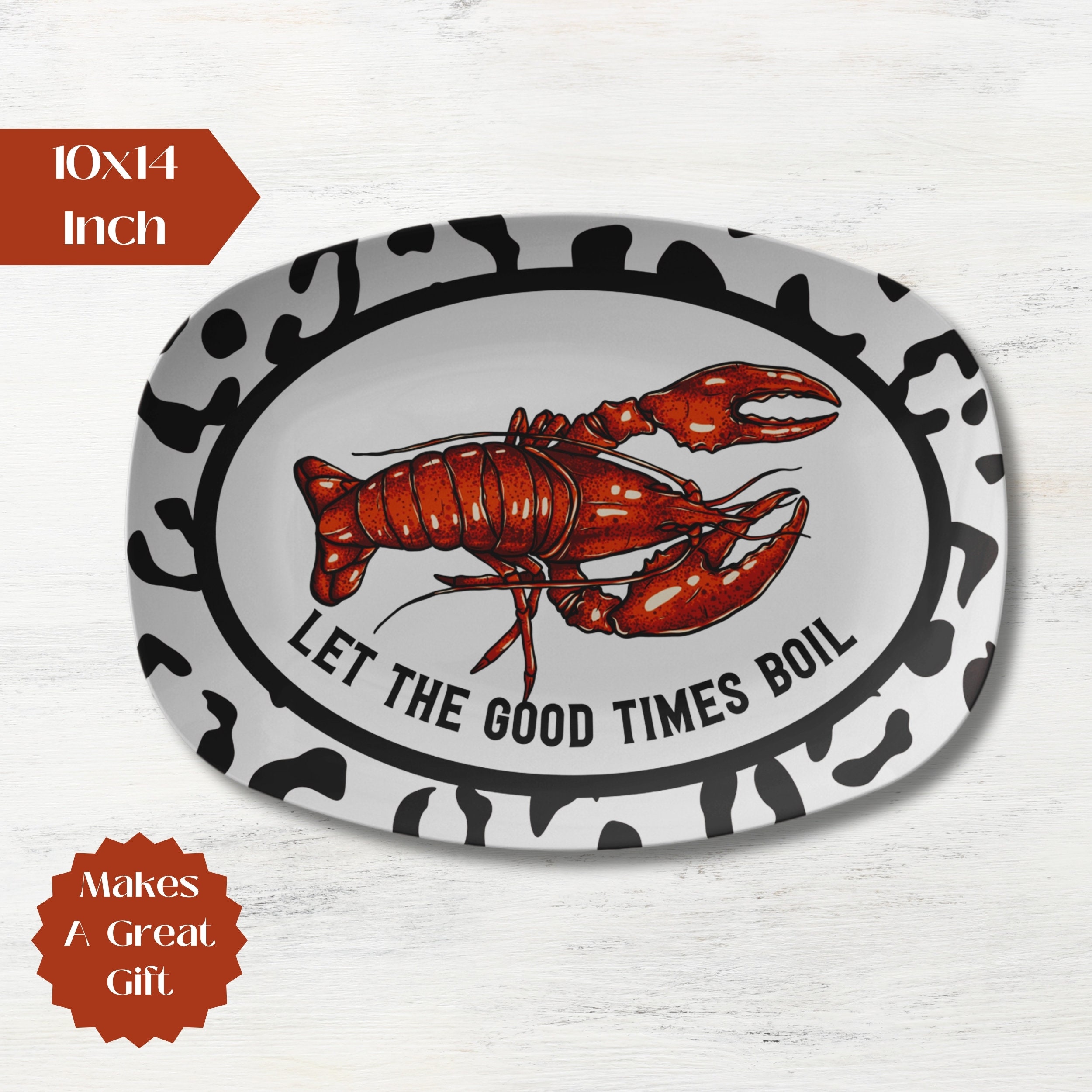 Crawfish Platter Crawfish Dinnerware, Personalized Crawfish Party ...