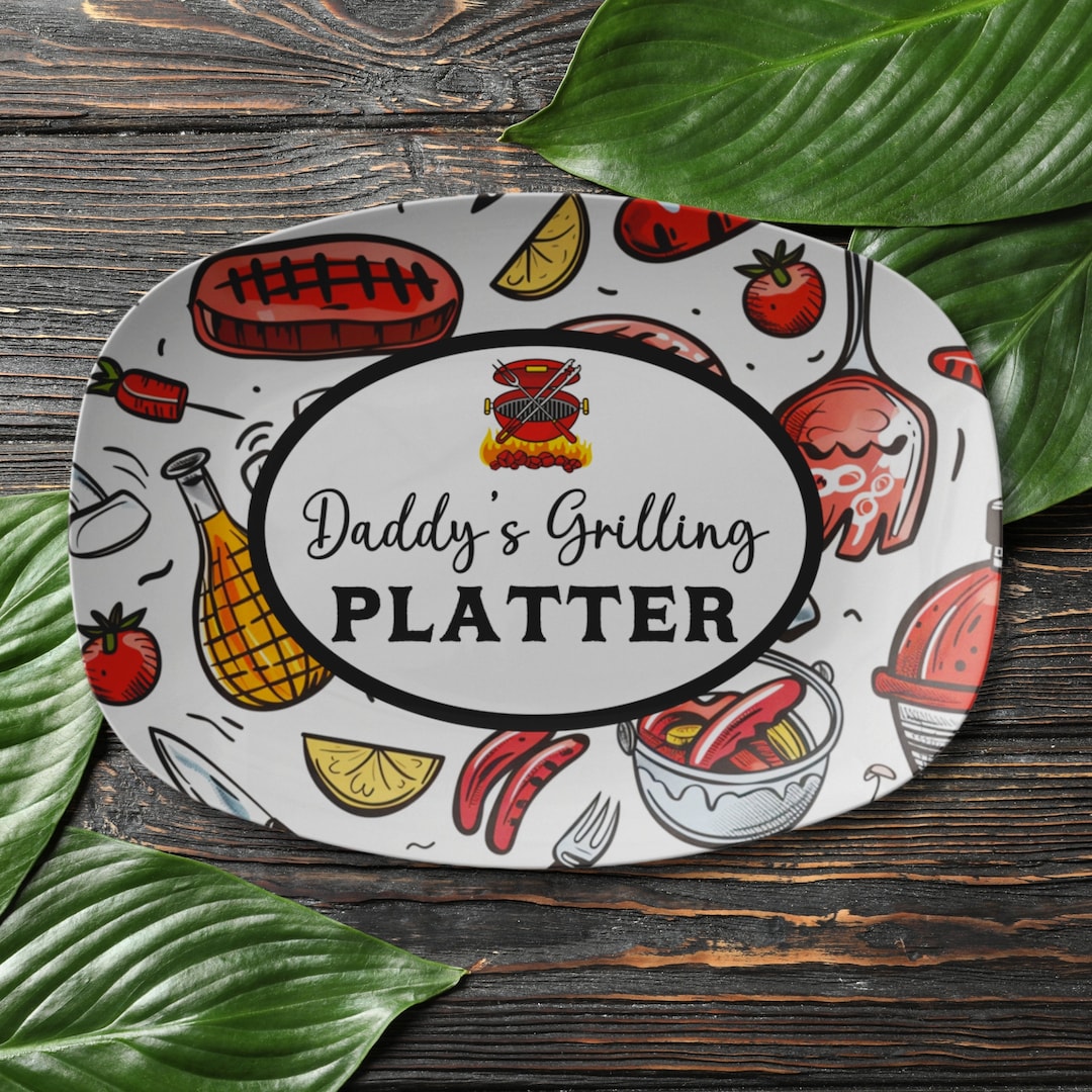 Custom Daddys Grilling Platter for Father's Day or Birthday ...
