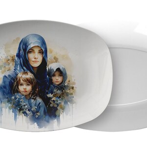 Lady of Fatima Inspired Watercolor Platter - Fatima Dinnerware ...