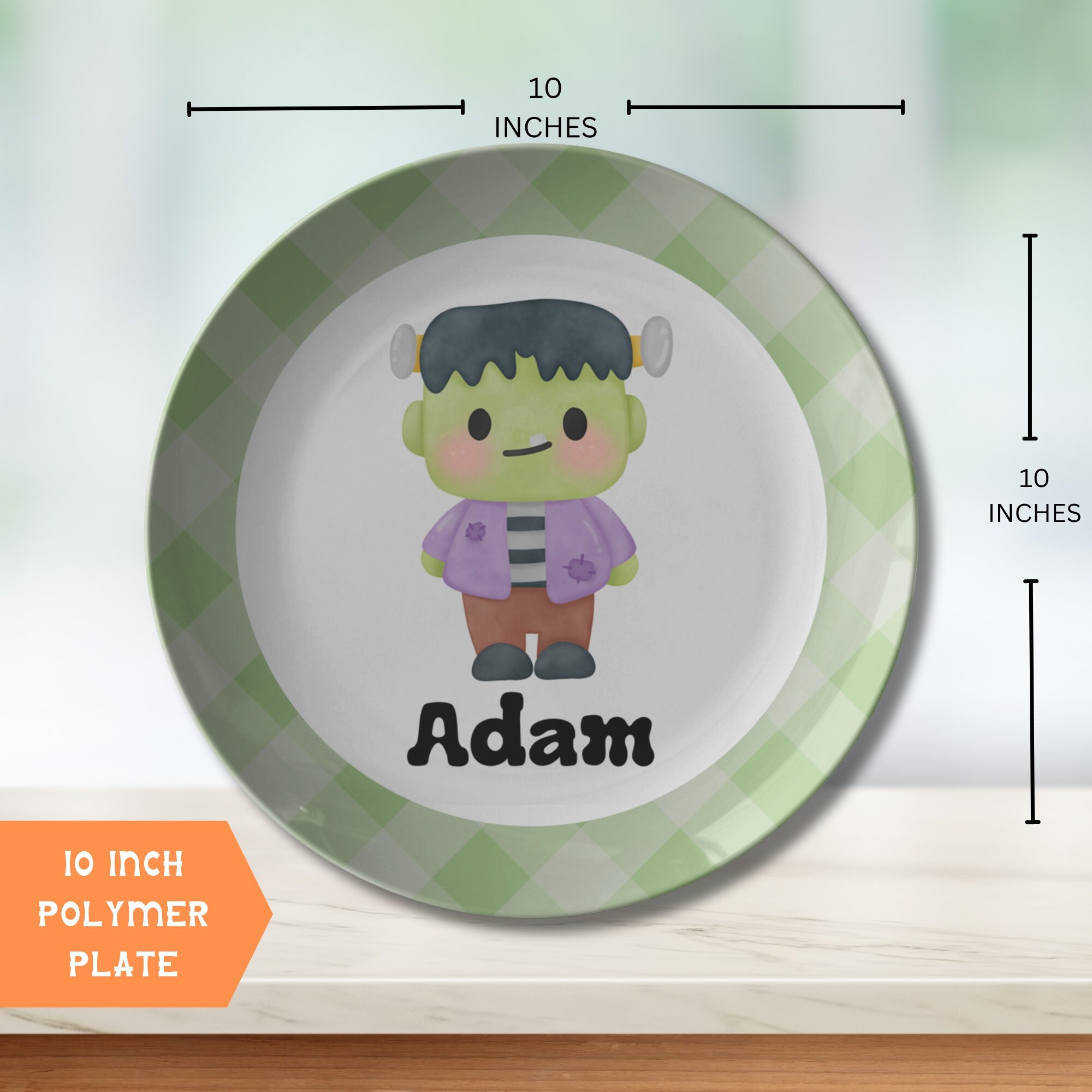 Personalized Halloween Plate for Kids - Custom Halloween Dinnerware for ...