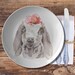 Floral Goat Plate | Floral Goat Plates | Farm Animal Plates | Farm ...