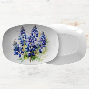 Bluebonnet Platter - Bluebonnet Dinnerware, Bluebonnet Kitchen Decor ...