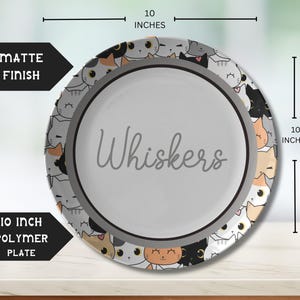 Custom Cat Plate Cat Food Dish, Decorative Pet Food Dinnerware, Kitty Food Dish, Dish for Cats ...