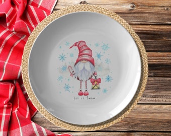 Let It Snow Plate - Etsy
