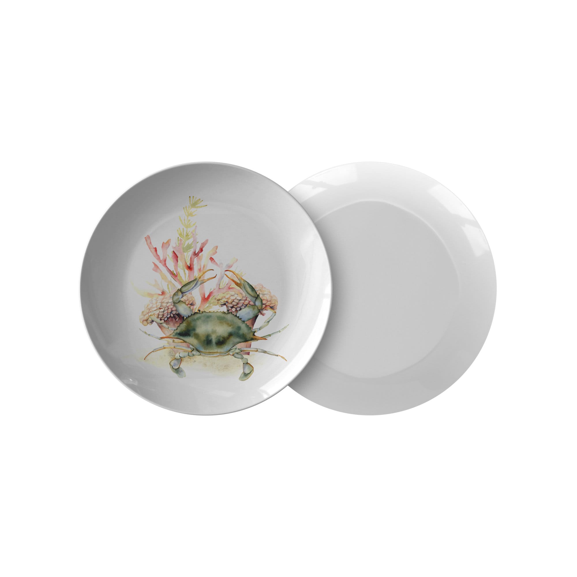 Sea Crab Dinner Plate - Coastal Dinnerware, Beach House Decorative ...