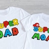 Super Mom, Super Dad, Super Family Matching Shirts, Super Mario Family ...
