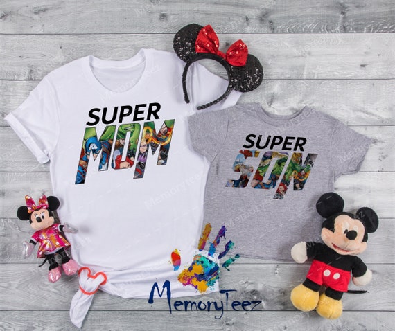 Super Mom Super Dad Super Family Matching Shirts Superhero - Etsy