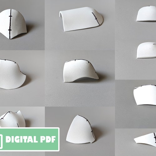Cosplay Shoulder Armor Pauldrons EVA Foam Pattern Template - Etsy