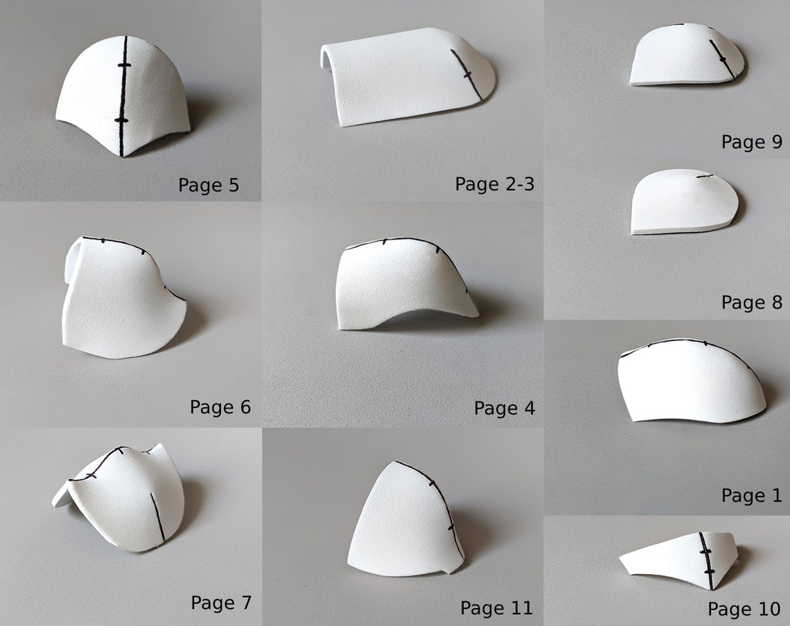 Cosplay Shoulder Armor | Pauldrons | EVA Foam Pattern Template - Etsy
