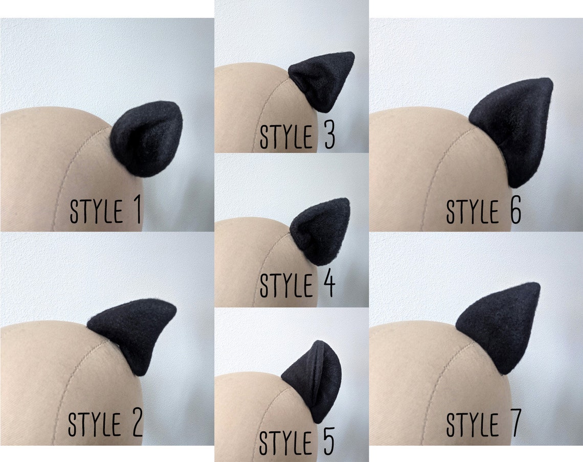 Easy Small Cat and Kitten Inspired Ears | Sewing PDF Pattern - Etsy
