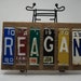 Ronald Reagan Sign - Vintage License Plate - Rustic Weathered Reclaimed ...