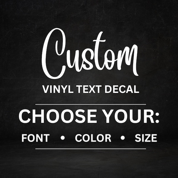 Vinyl Lettering - Etsy
