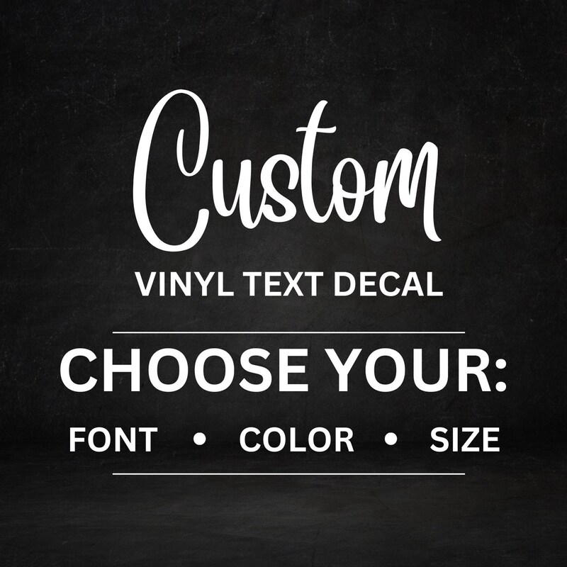 Lettering Decal - Etsy