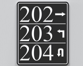 House Numbers With Arrow, Address Numbers, Address Numbers Sign, House ...