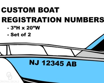 Jet Ski Registration Numbers - Etsy