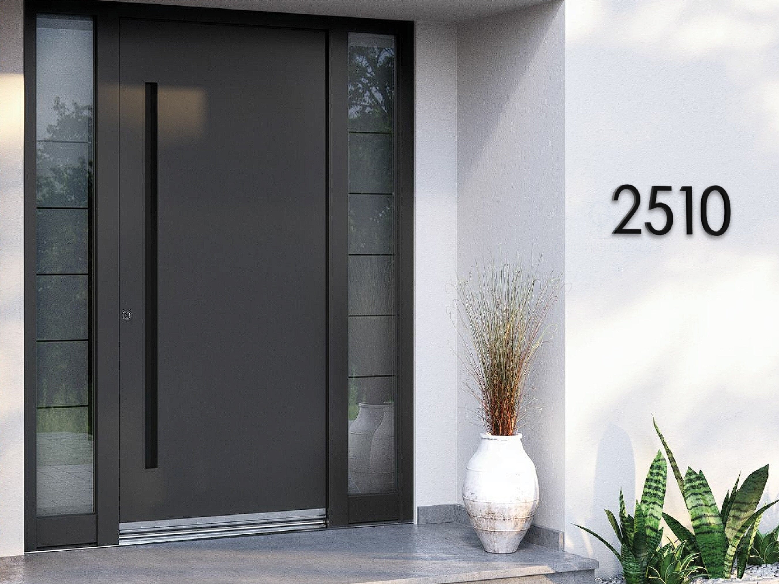 12 Inch Modern House Numbers Letters - Etsy