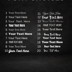 Custom Decals - Choose Your Font, Color, Length - Custom Vinyl Text ...