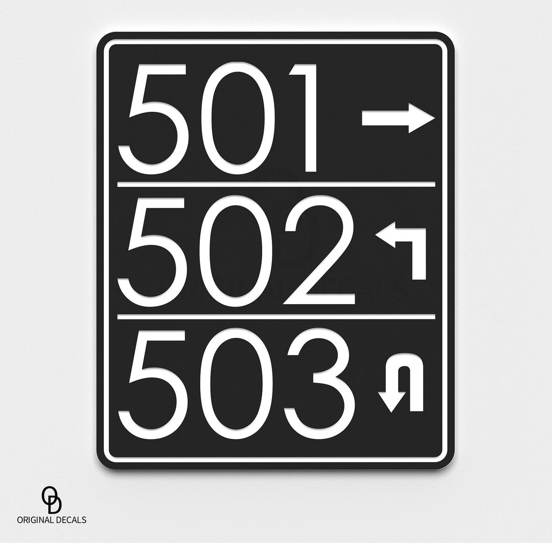 Modern House Numbers Sign With Arrows Address Numbers Sign, House ...