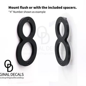 12 Inch Modern House Numbers Letters - Etsy