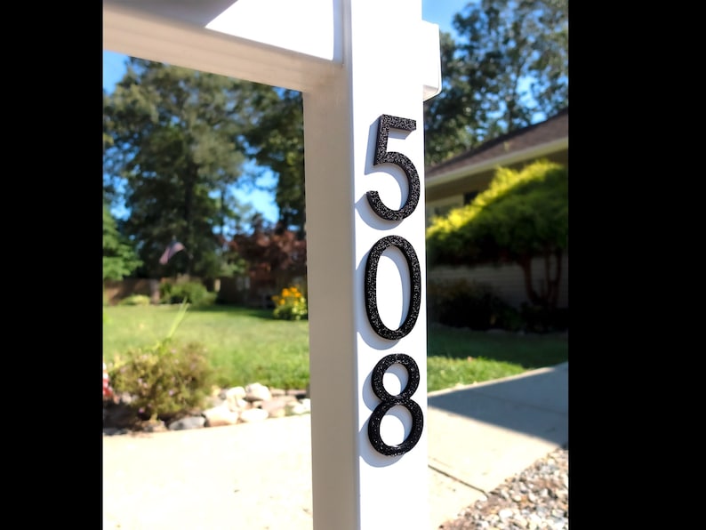 4 Inch Modern House Numbers Letters - Etsy