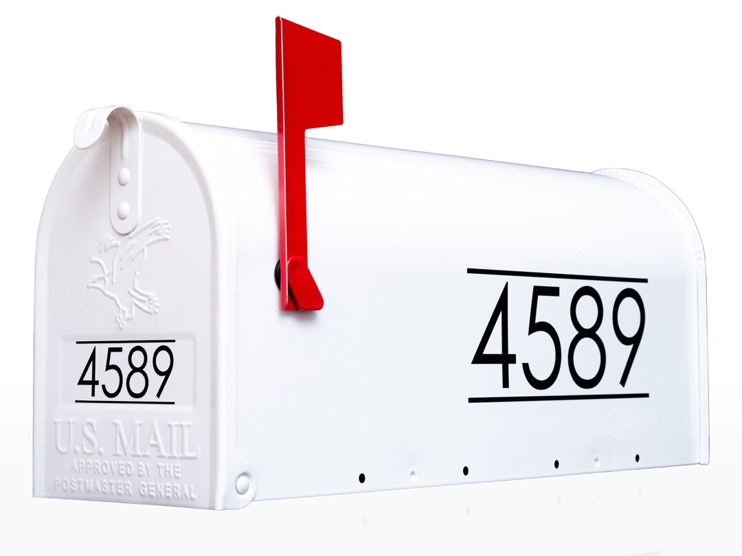 Reflective Modern Mailbox Numbers - Made With 3M Engineer Grade ...
