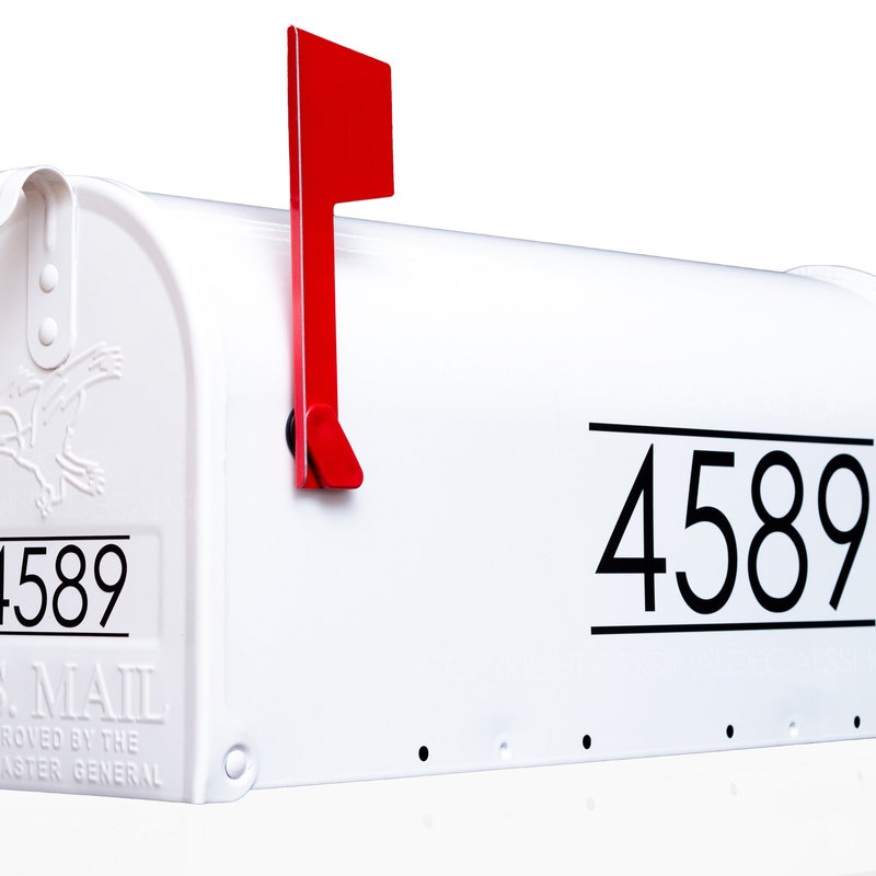 Modern Mailbox Numbers - Etsy