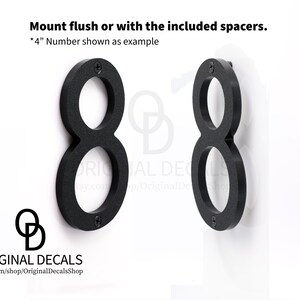 10 Inch Modern House Numbers Letters - Etsy