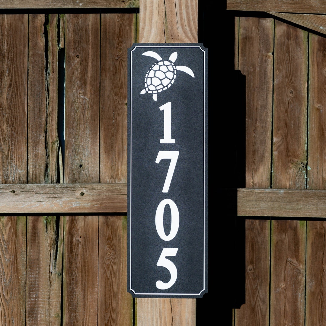 Personalized House Numbers Sign - Etsy