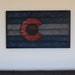 Wooden Colorado Flag Made From Salvaged Materials - Etsy