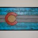 Colorado Flag Made From Reclaimed Wood With Light Feature - Etsy