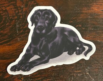 Black Lab Sticker - Etsy