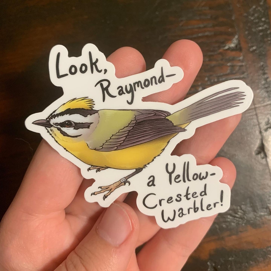 Yellow-crested Warbler Sticker - Etsy