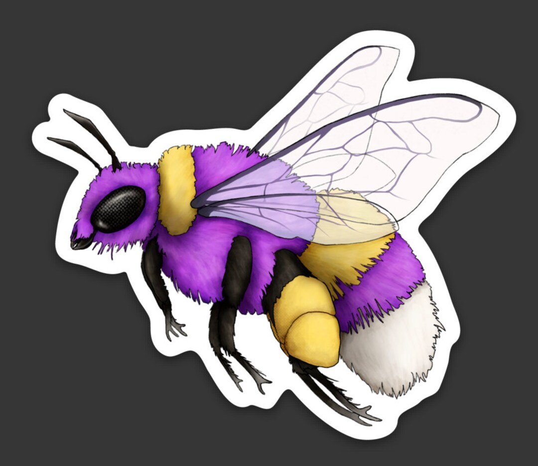 Non-bee-nary Sticker - Etsy