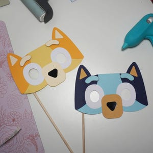 Dog Pretend Play Mask Template - Birthday Favor Decor Pups - Digital ...