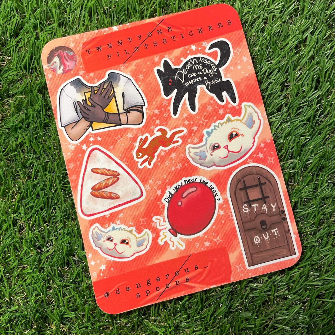 Twenty One Pilots Sticker Sheet - Dangerous Bread Symbol - - Dangerous ...