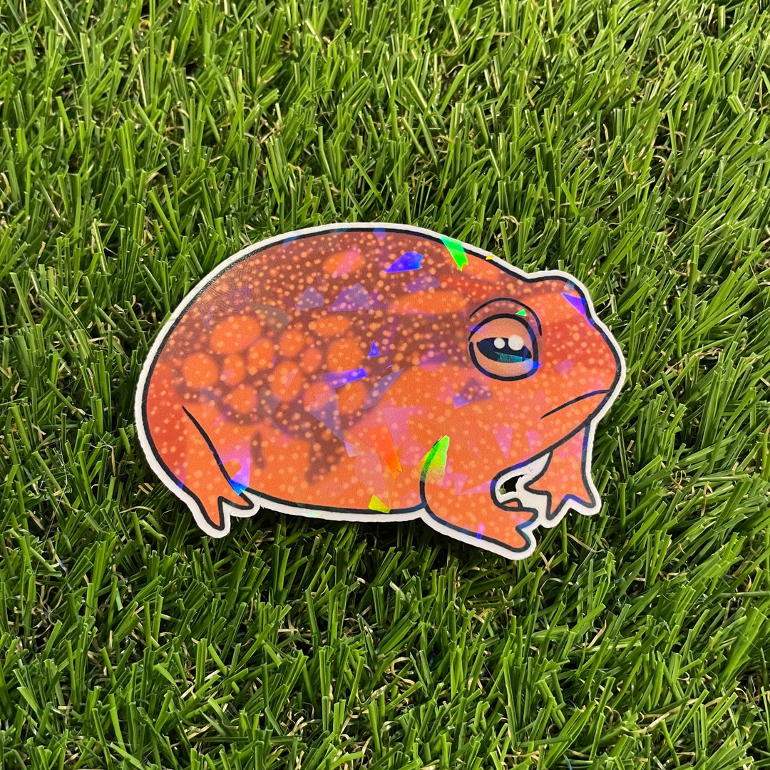 Desert Rain Frog Sticker Holographic Stickers Nature Inspired Butt Frog ...